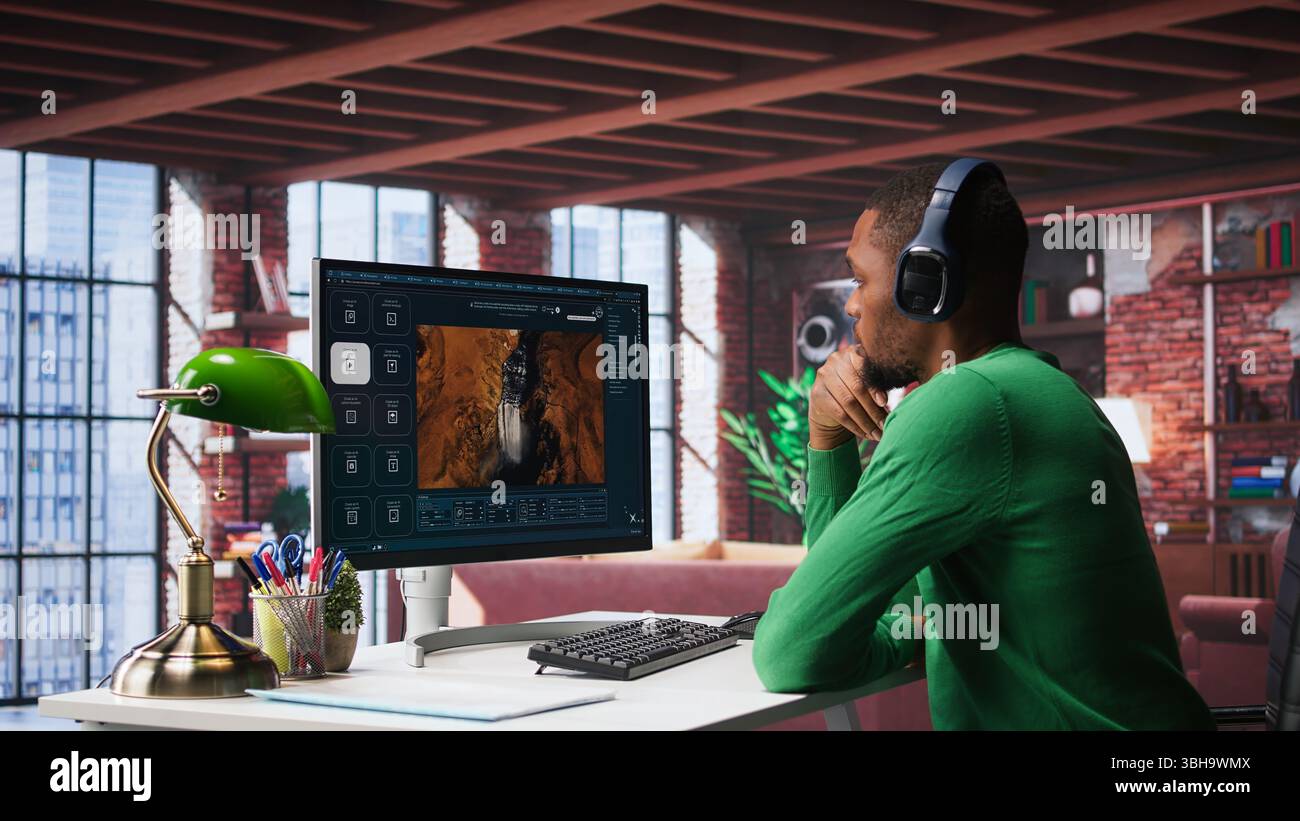 Videographer editor creates ai hi-res stock photography and images - Alamy