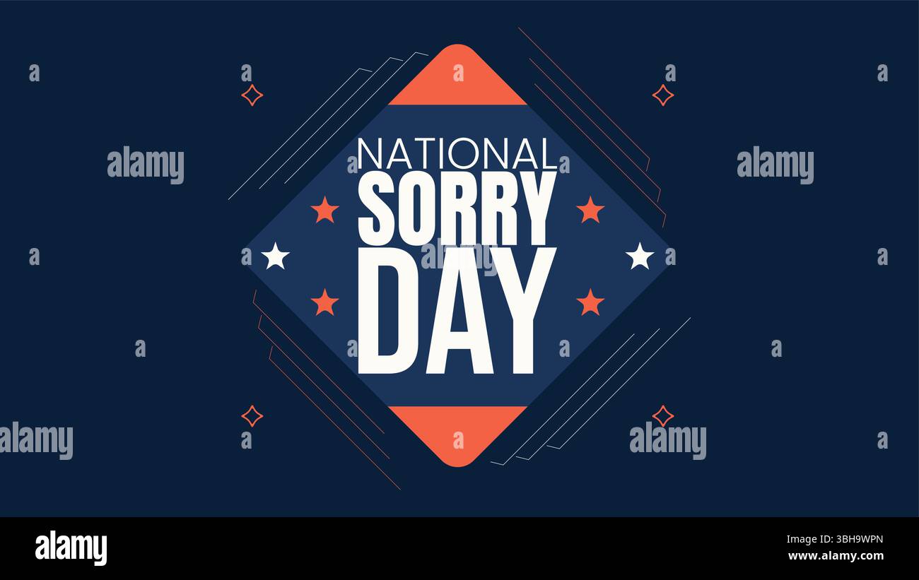 National Sorry Day, Honouring the Stolen Generations Stock Vector Image ...