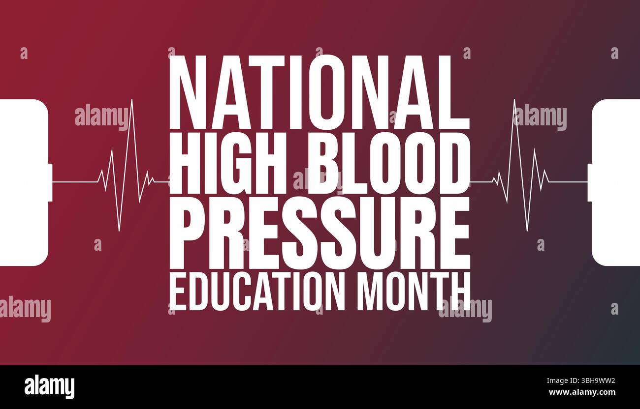 Healthy Pressure, Healthy Life, Blood Pressure Education Month Stock ...