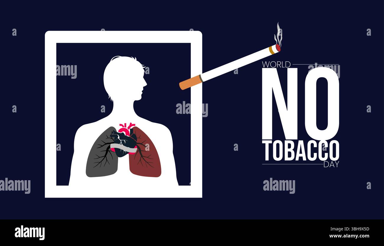 World No Tobacco Day Awareness Poster Template Stock Vector Image & Art ...