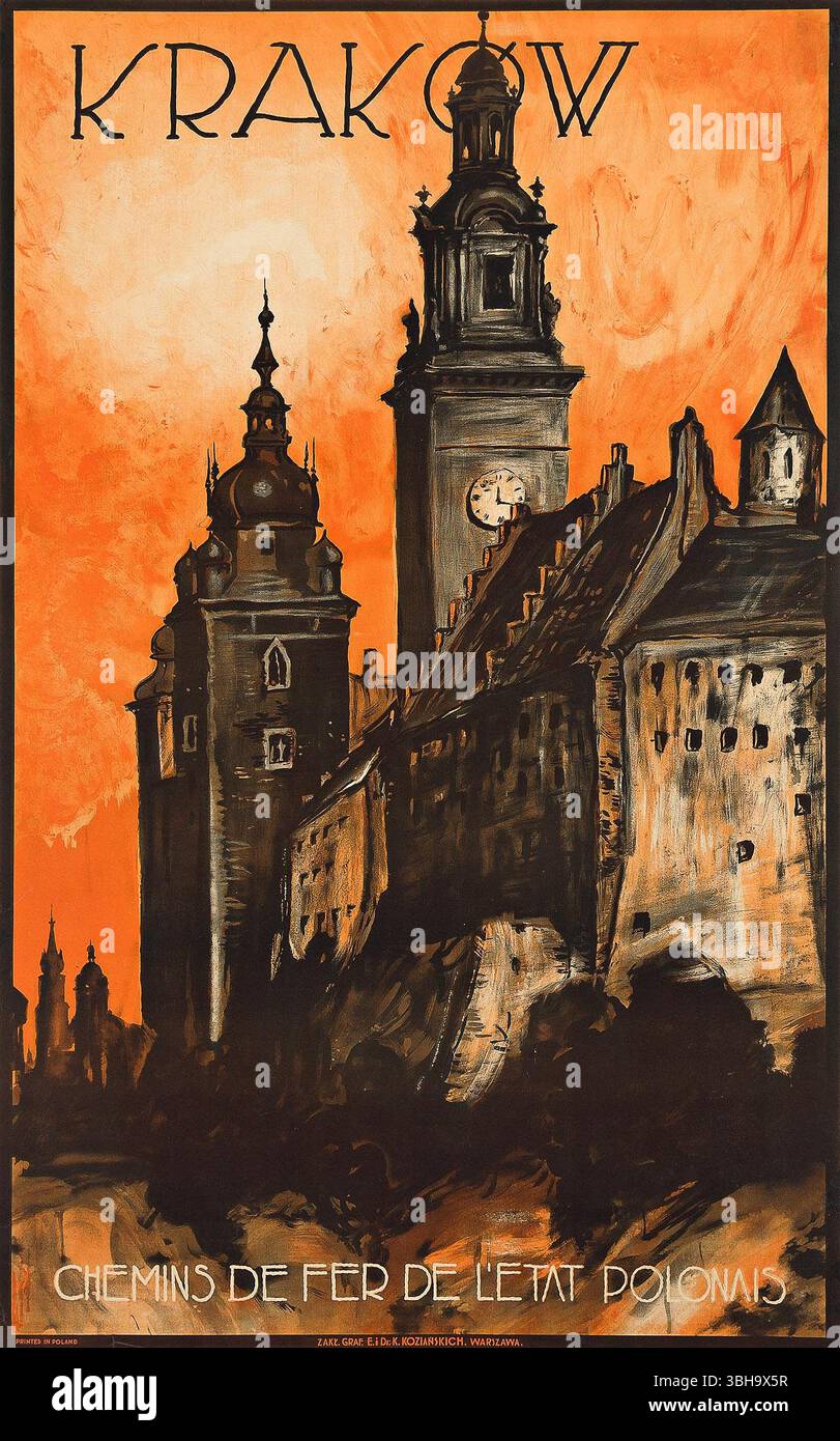 Retro krakow poster hi-res stock photography and images - Alamy