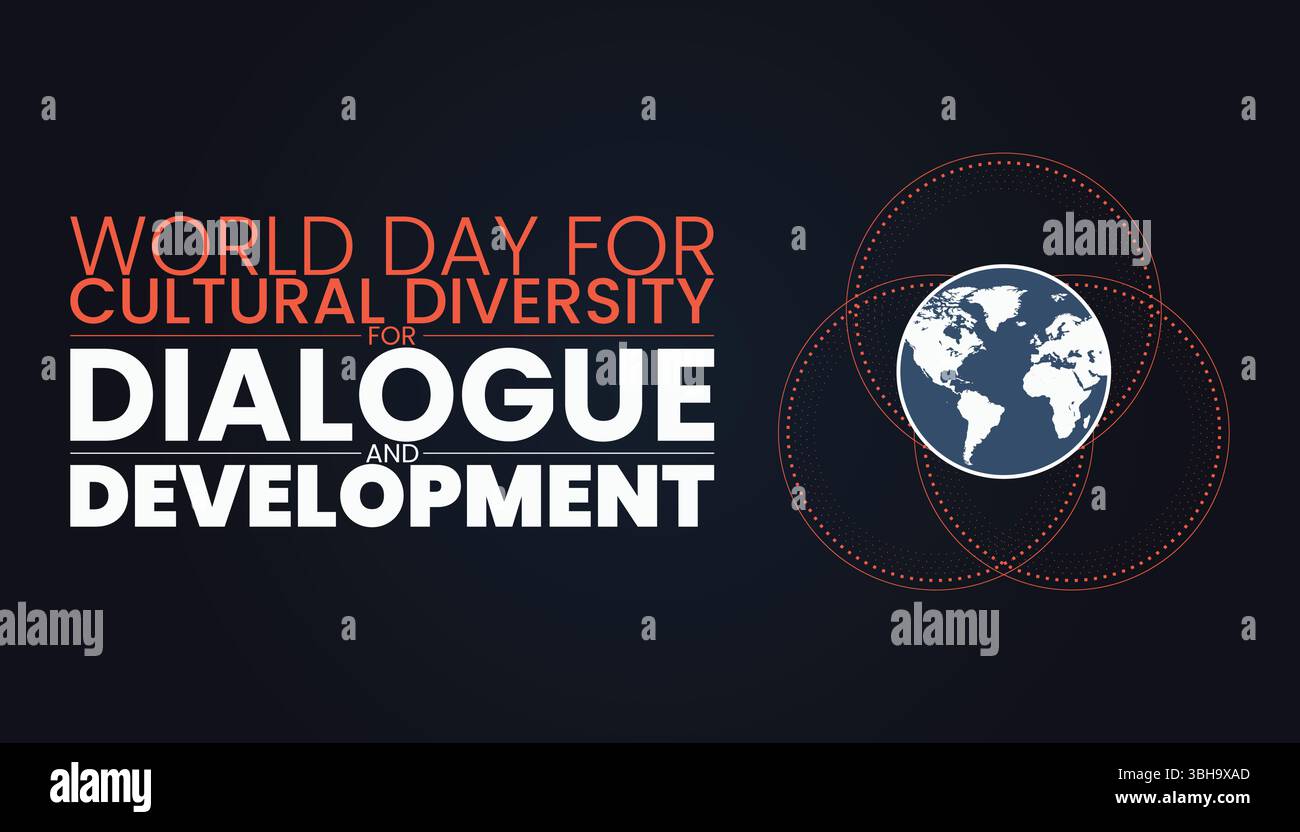 World Day for Cultural Diversity Design Template Stock Vector Image ...