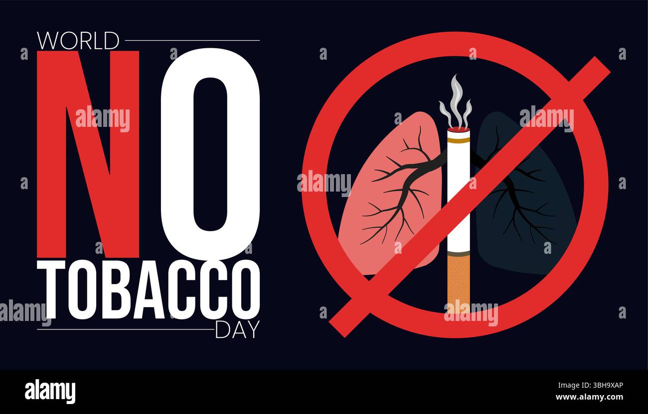 World No Tobacco Day Awareness Poster Template Stock Vector Image & Art ...