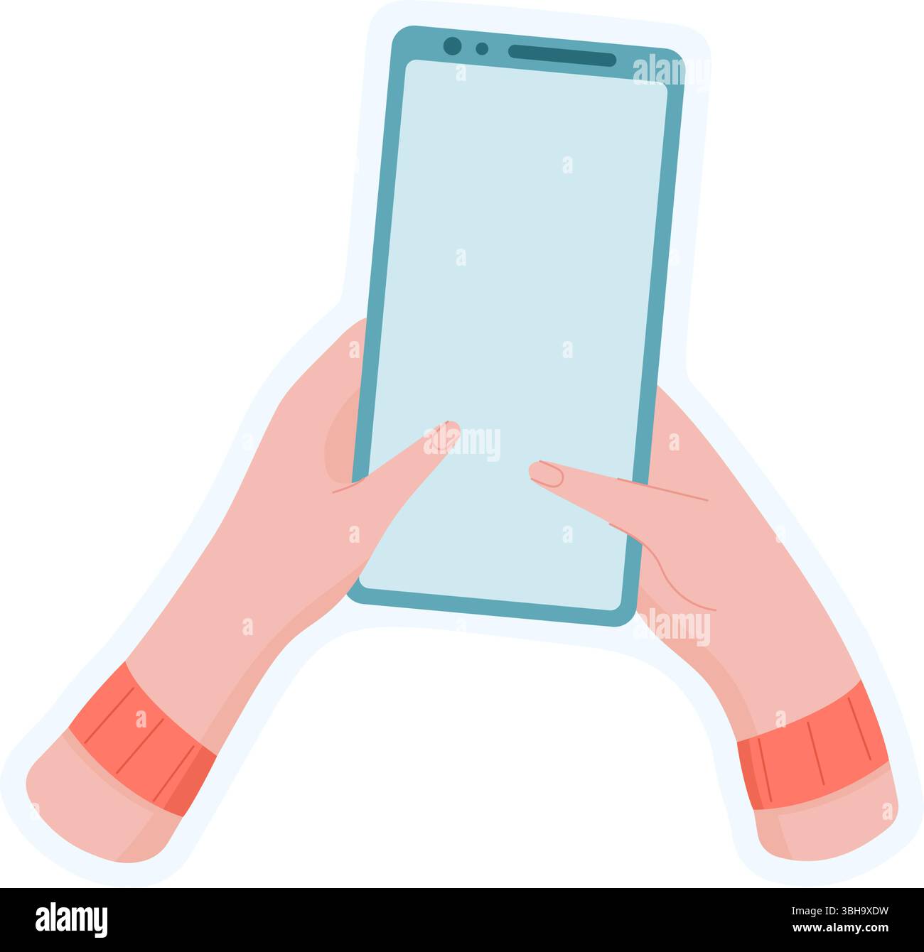 Man holding photo woman Stock Vector Images - Alamy