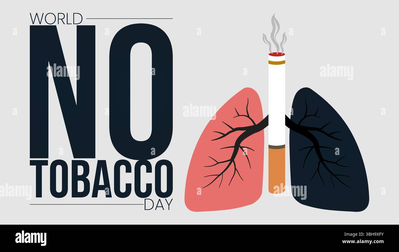 World No Tobacco Day Awareness Poster Template Stock Vector Image & Art ...
