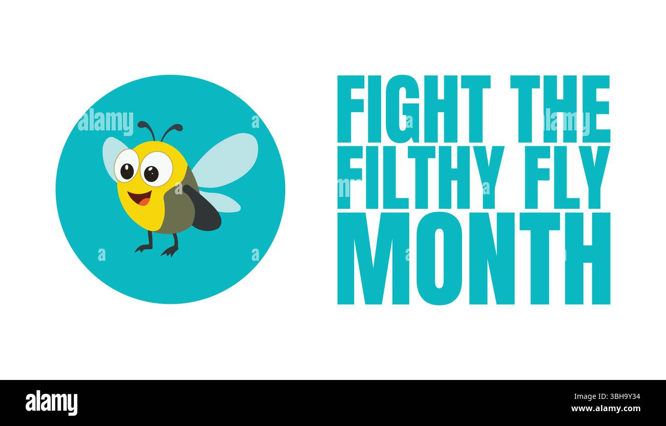 Fight the Filthy Fly Month background template. Protect Your Food ...