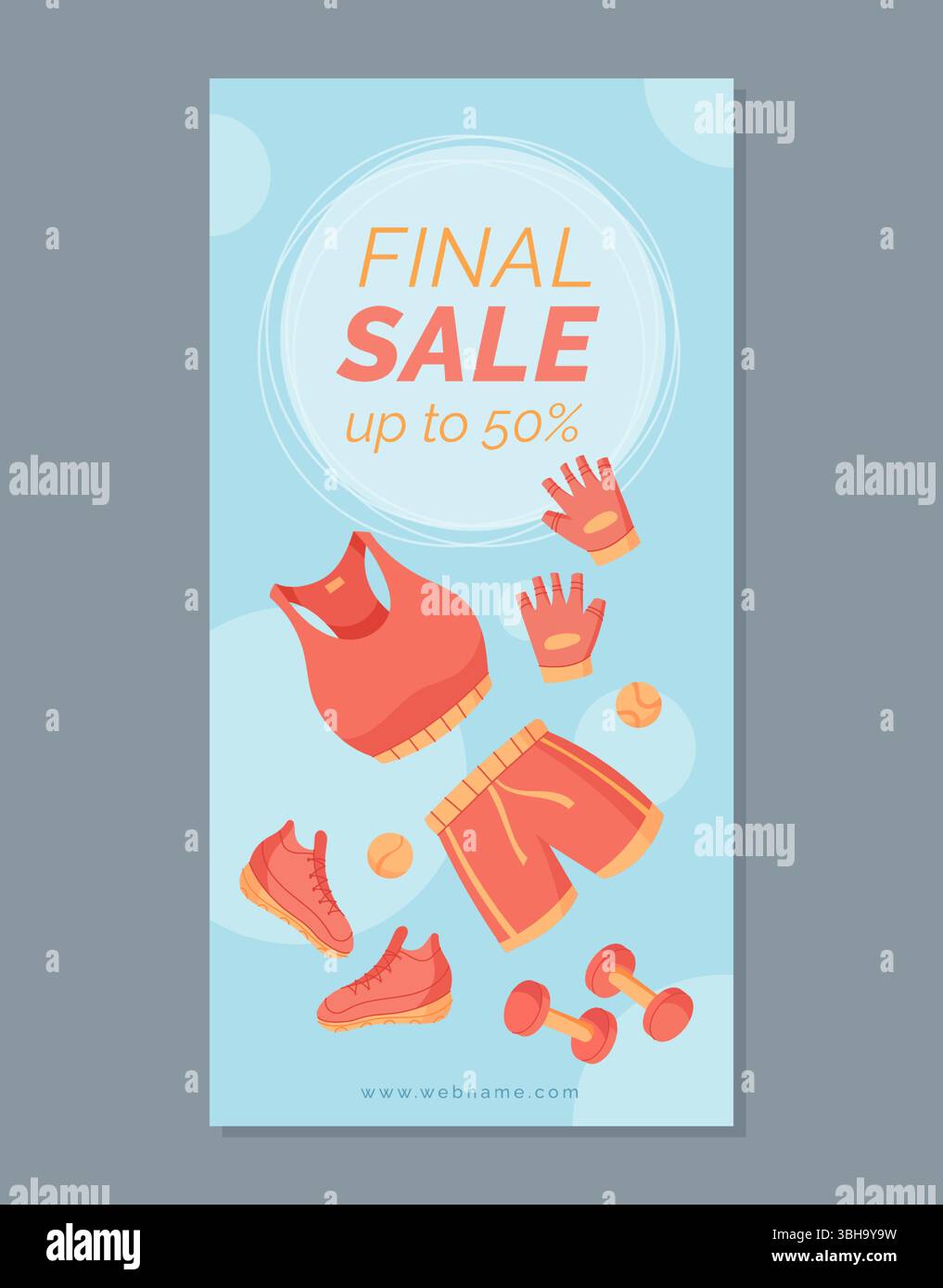 Gym accessory mockup Stock Vector Images - Alamy