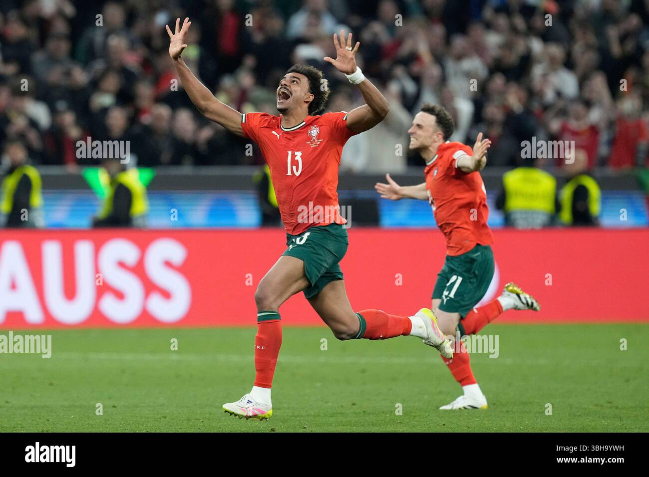 Portugal's Renato Veiga celebrates after winning the Nations League ...