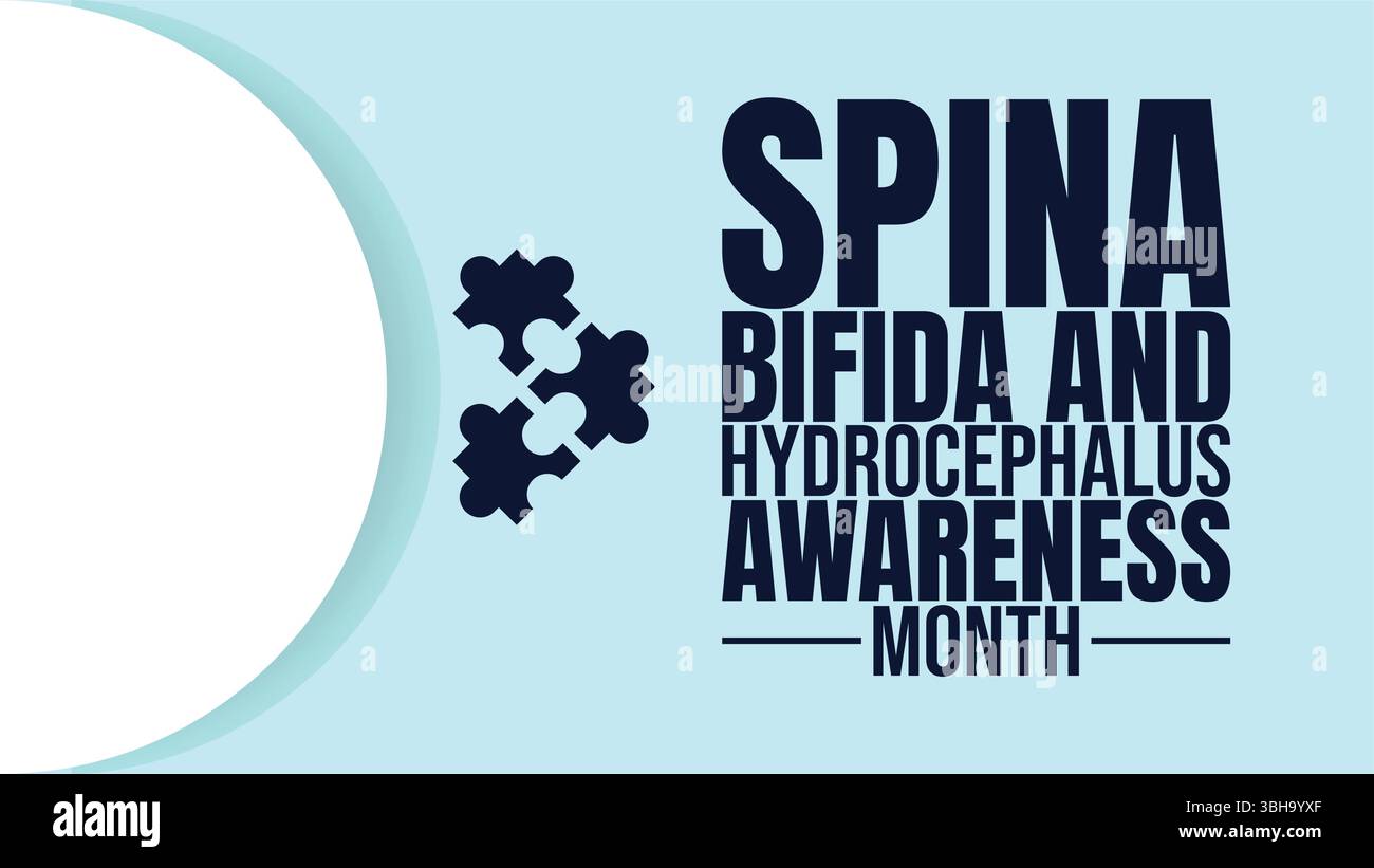 Spina Bifida and Hydrocephalus Awareness Month design templet Stock ...