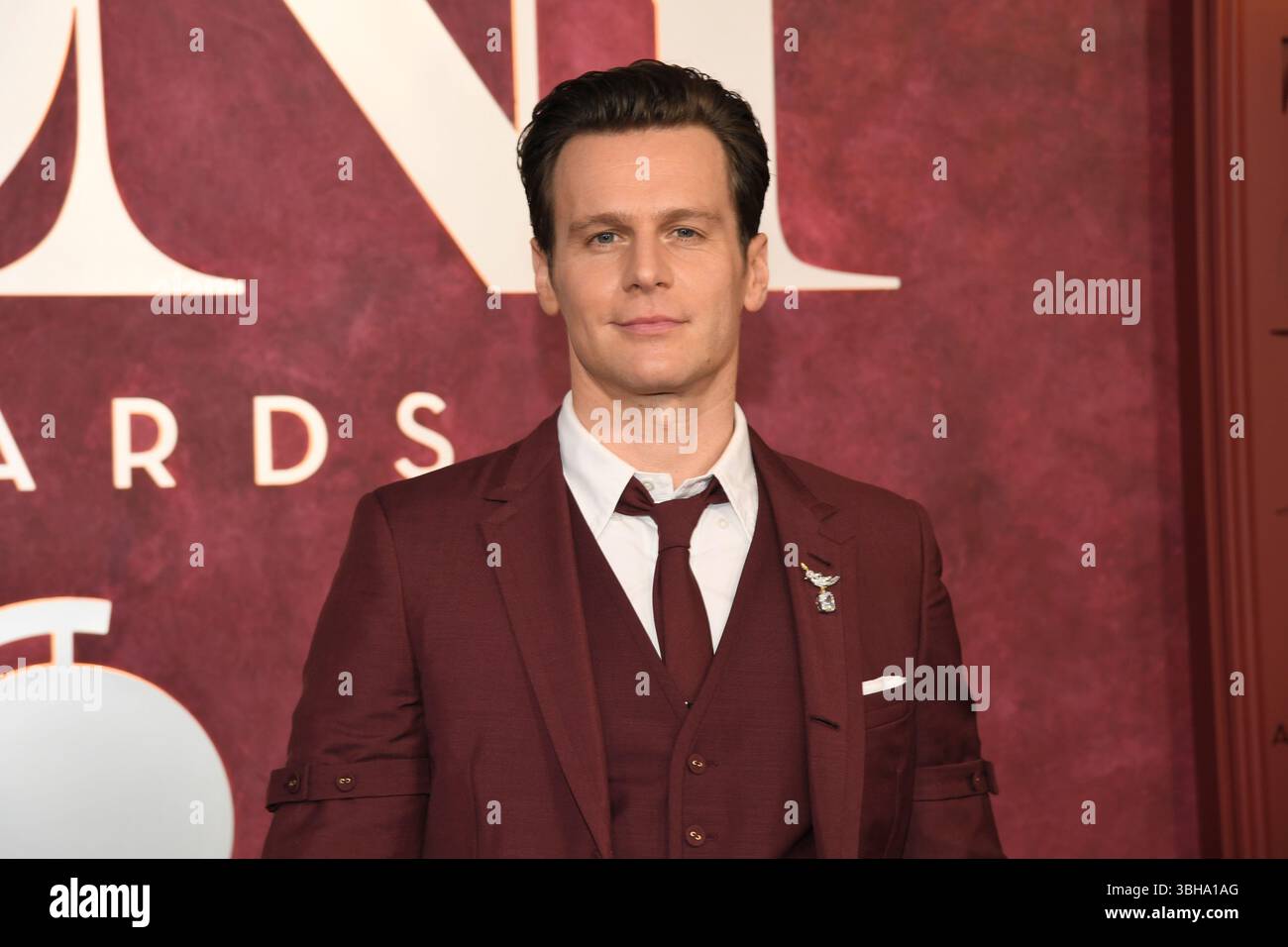Jonathan Groff arrives at the 78th Tony Awards on Sunday, June 8, 2025 ...