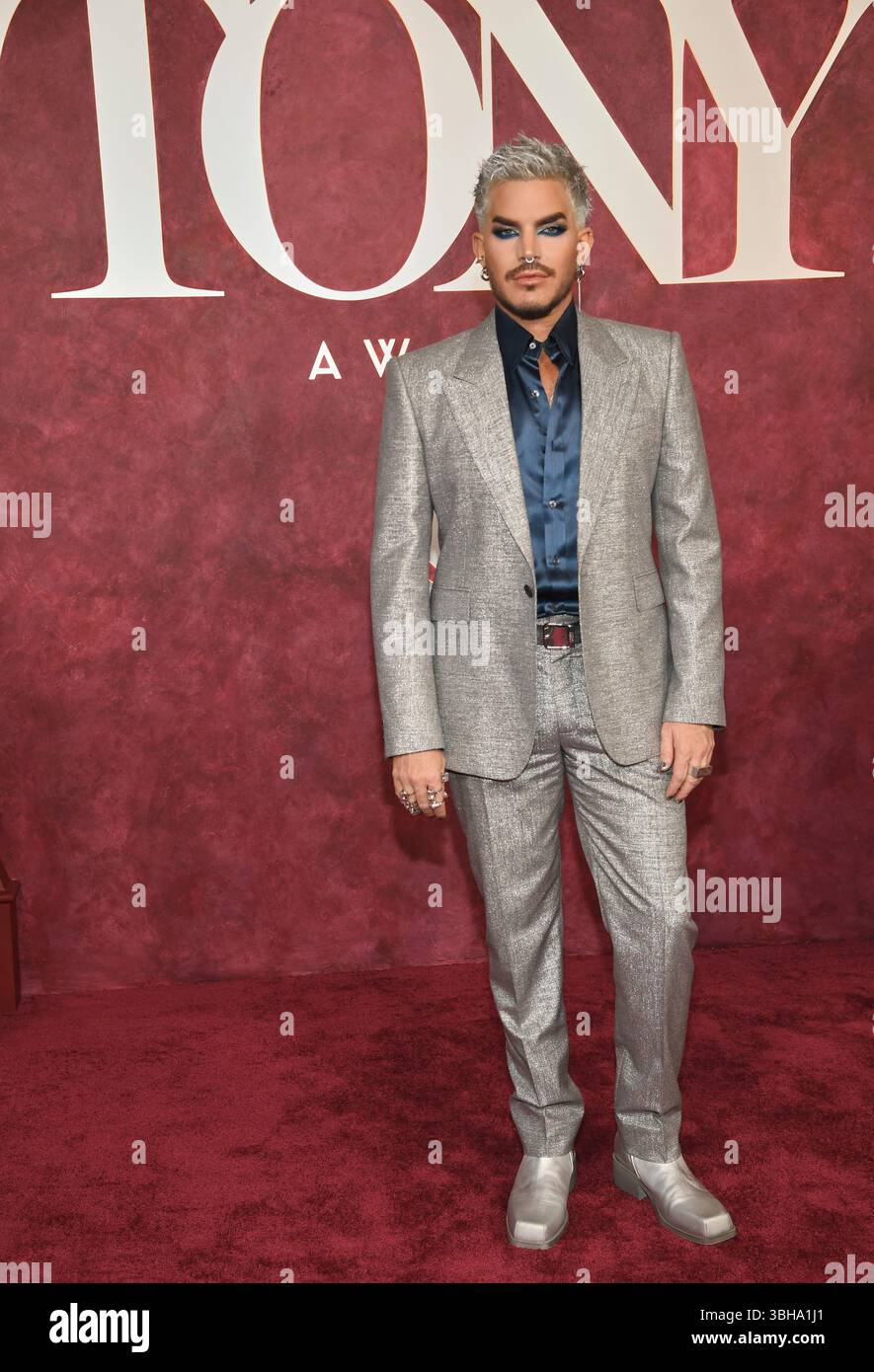 Adam Lambert arrives at the 78th Tony Awards on Sunday, June 8, 2025 ...