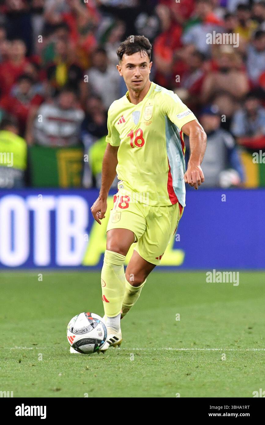 MUNICH, GERMANY - JUNE 8: Martin Zubimendi of Spain during the UEFA ...