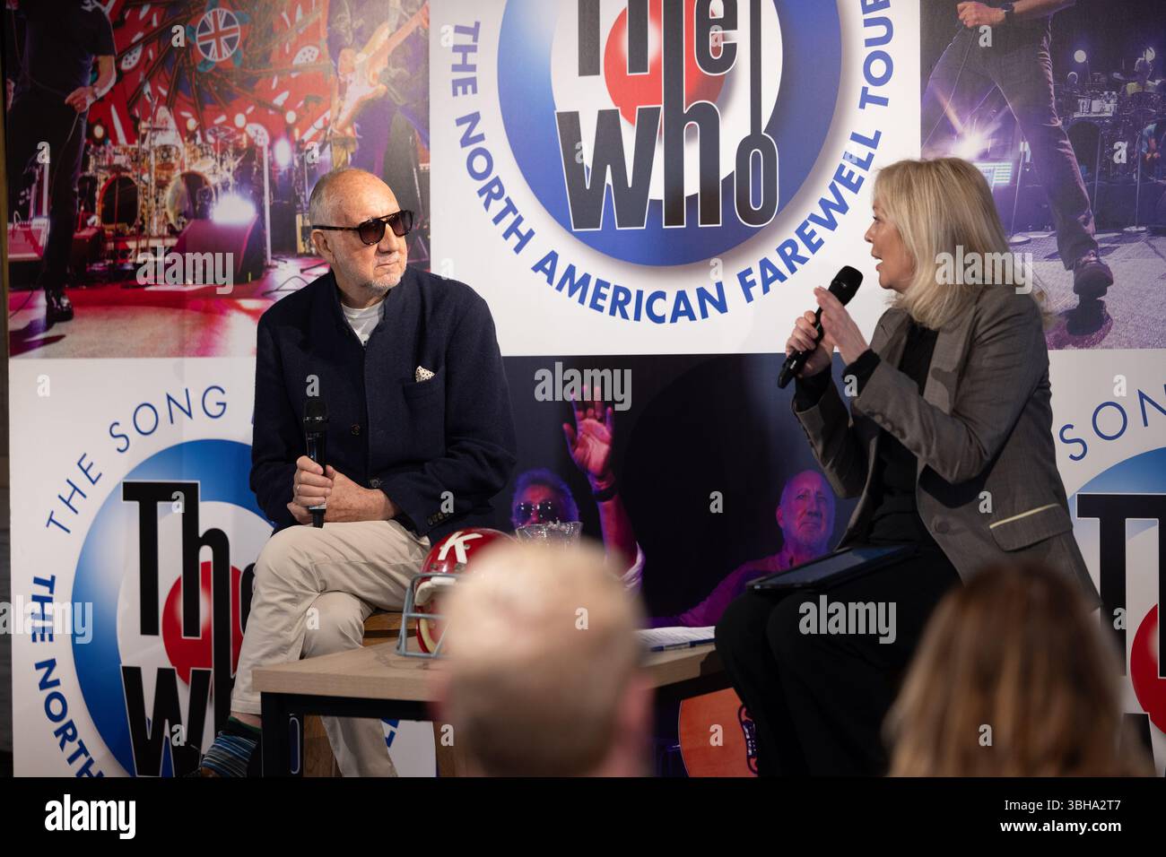 Pete Townshend at The Who Press Conference held at the Iconic Images ...