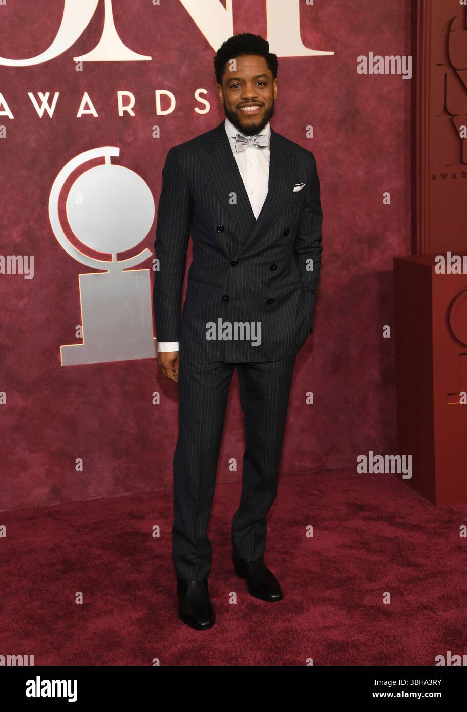 Jon Michael Hill arrives at the 78th Tony Awards on Sunday, June 8 ...