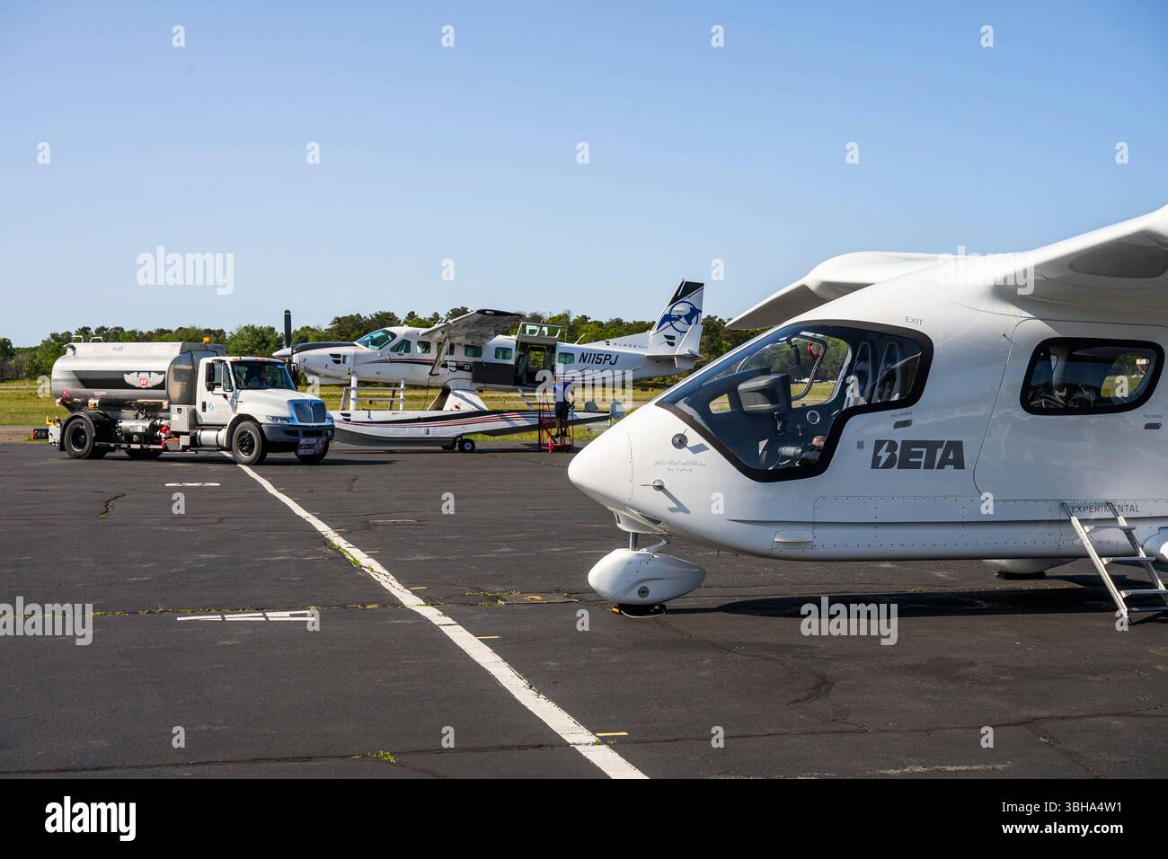 BETA Technologies ALIA electric aircraft at the East Hampton Town ...