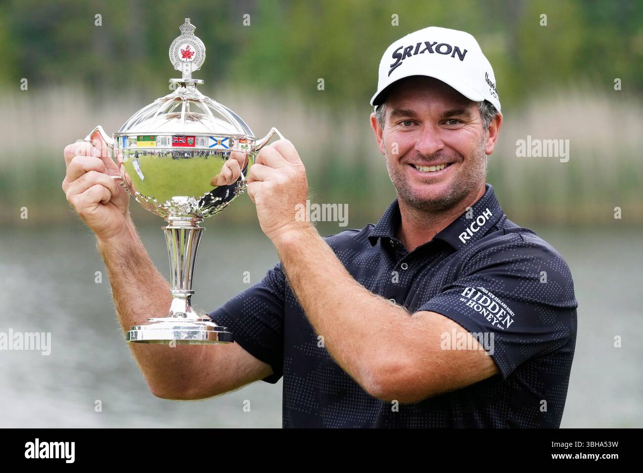 Caledon, Canada. 08th June, 2025. Ryan Fox poses with the championship ...