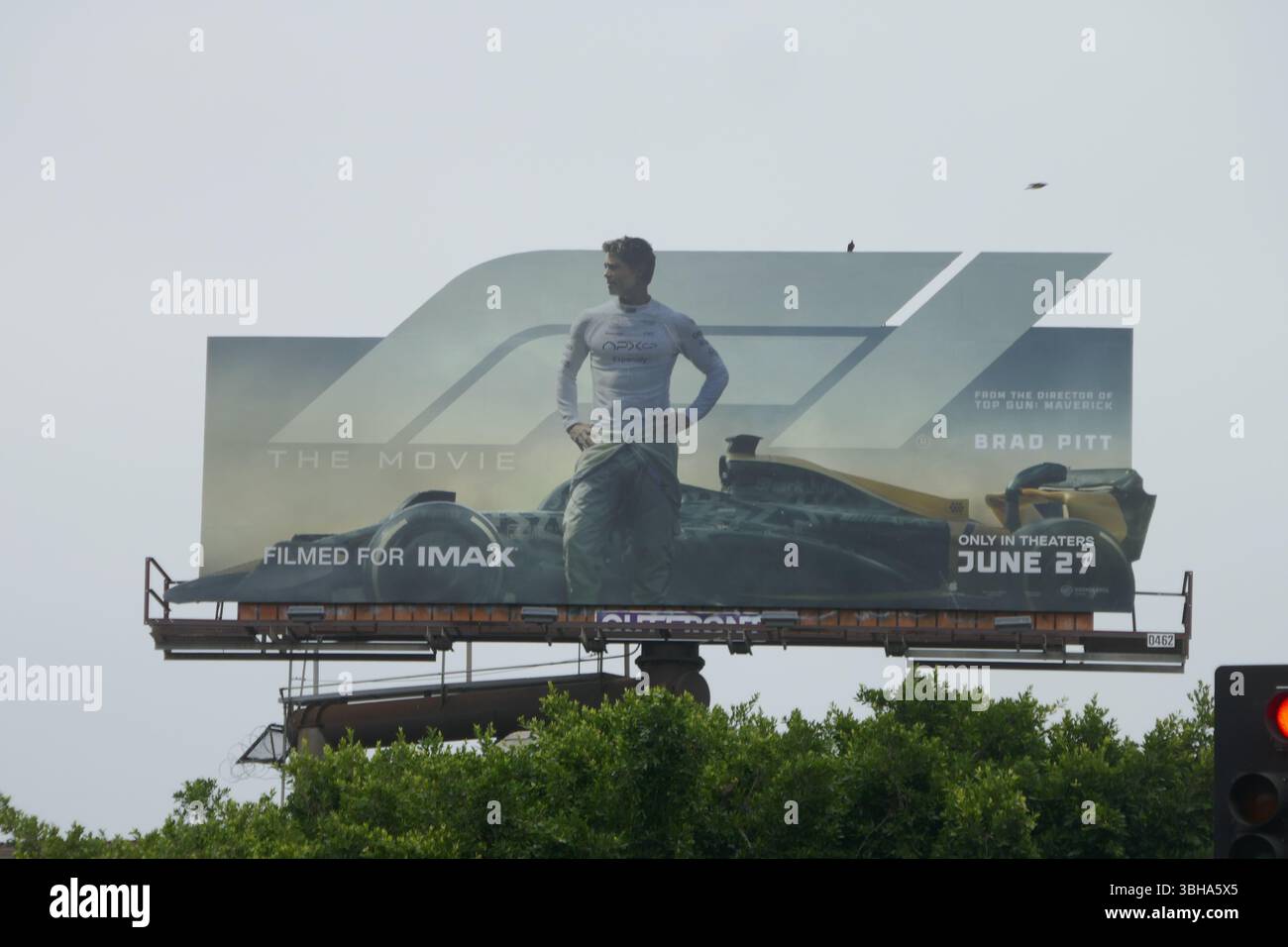 Los Angeles, California, USA 8th June 2025 Brad Pitt F1 Billboard at LA ...