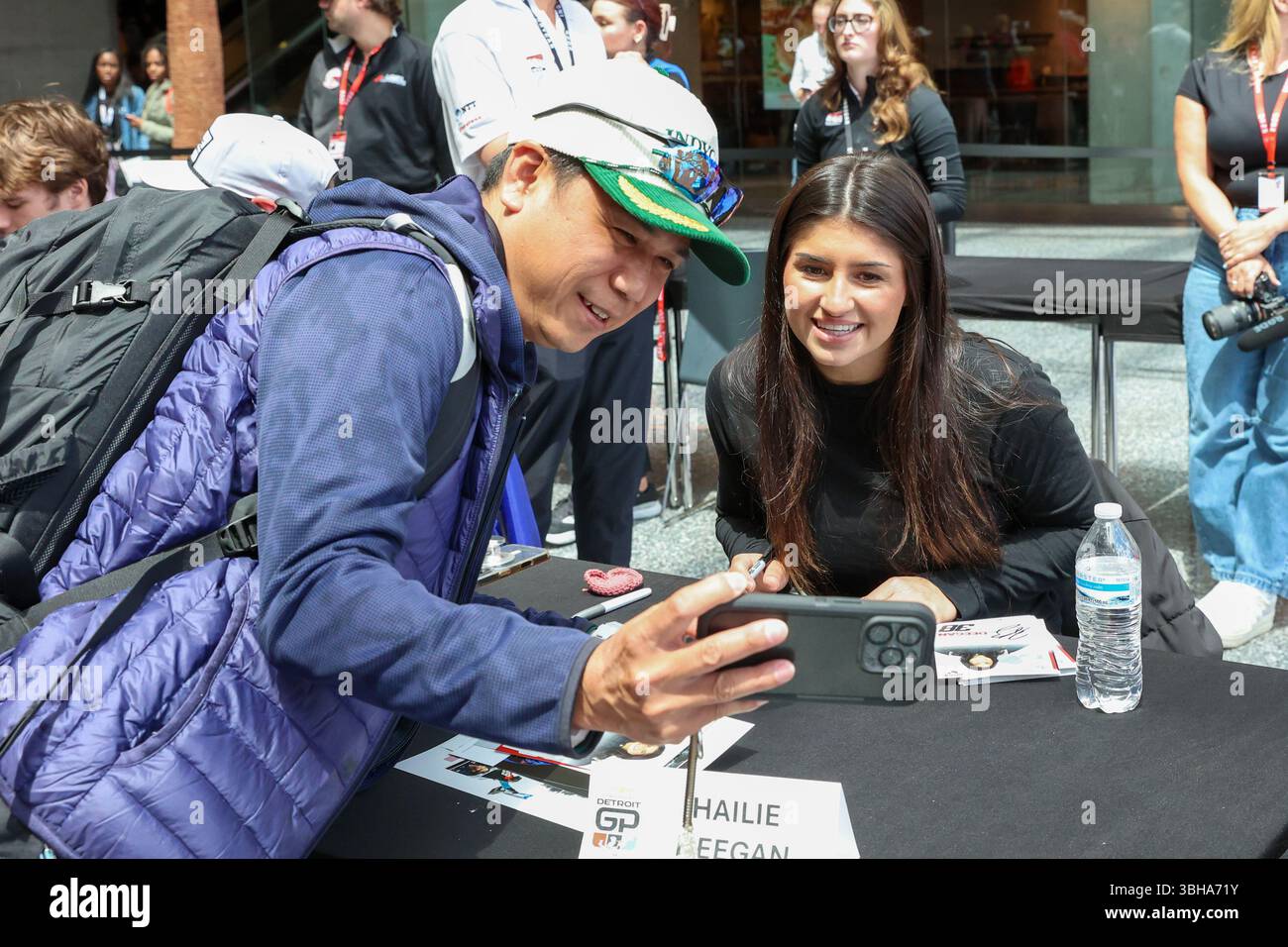May 31st, 2025: HMD Motorsports driver Hailie Deegan (38) poses for a ...