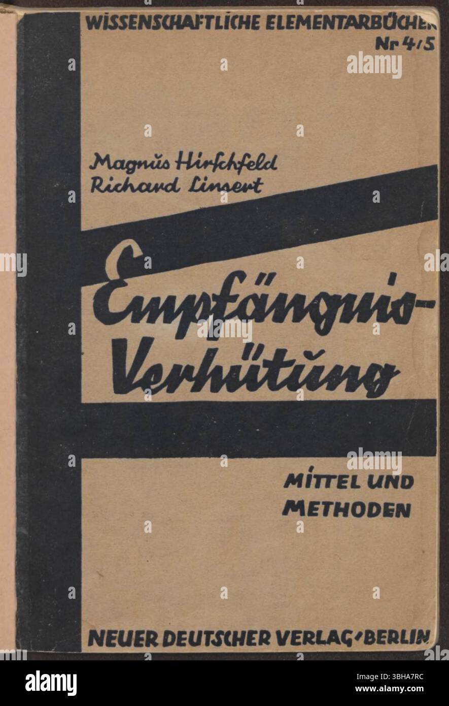 Cover of Magnus Hirschfeld and Richard Linsert Empfängnisverhütung ...