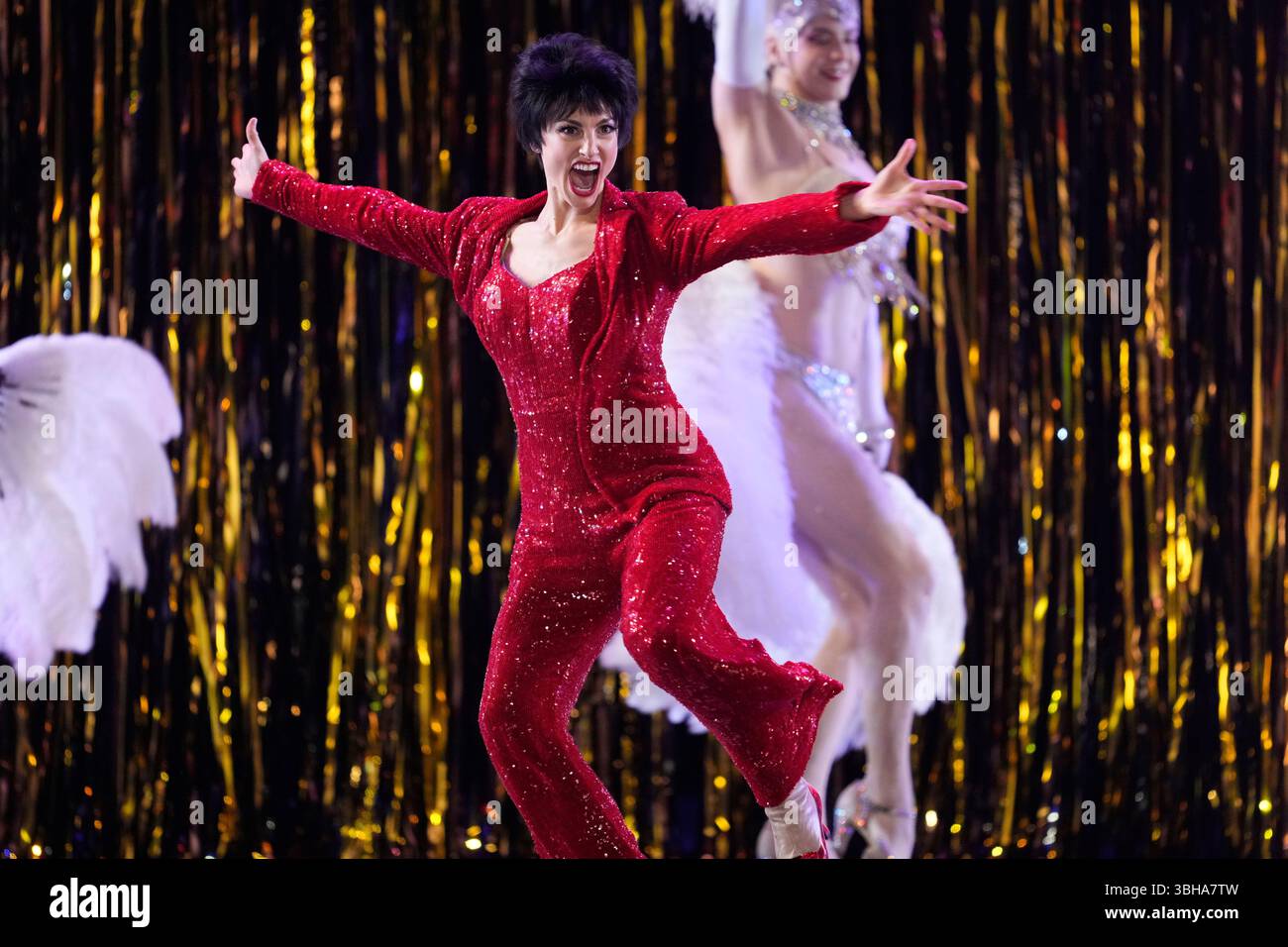 Megan Hilty, center, performs 'For the Gaze" during the 78th Tony ...