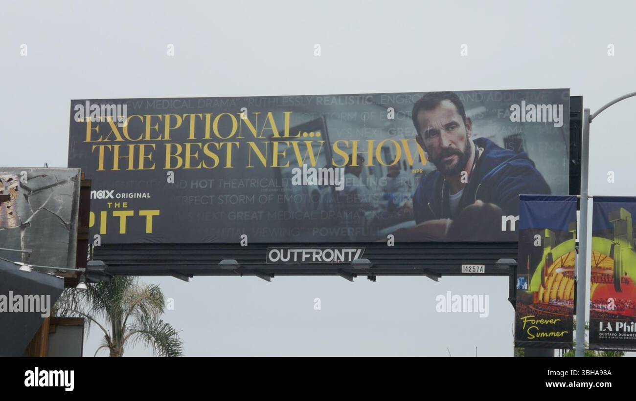 Los Angeles, California, USA 8th June 2025 Noah Wyle The Pitt Billboard ...
