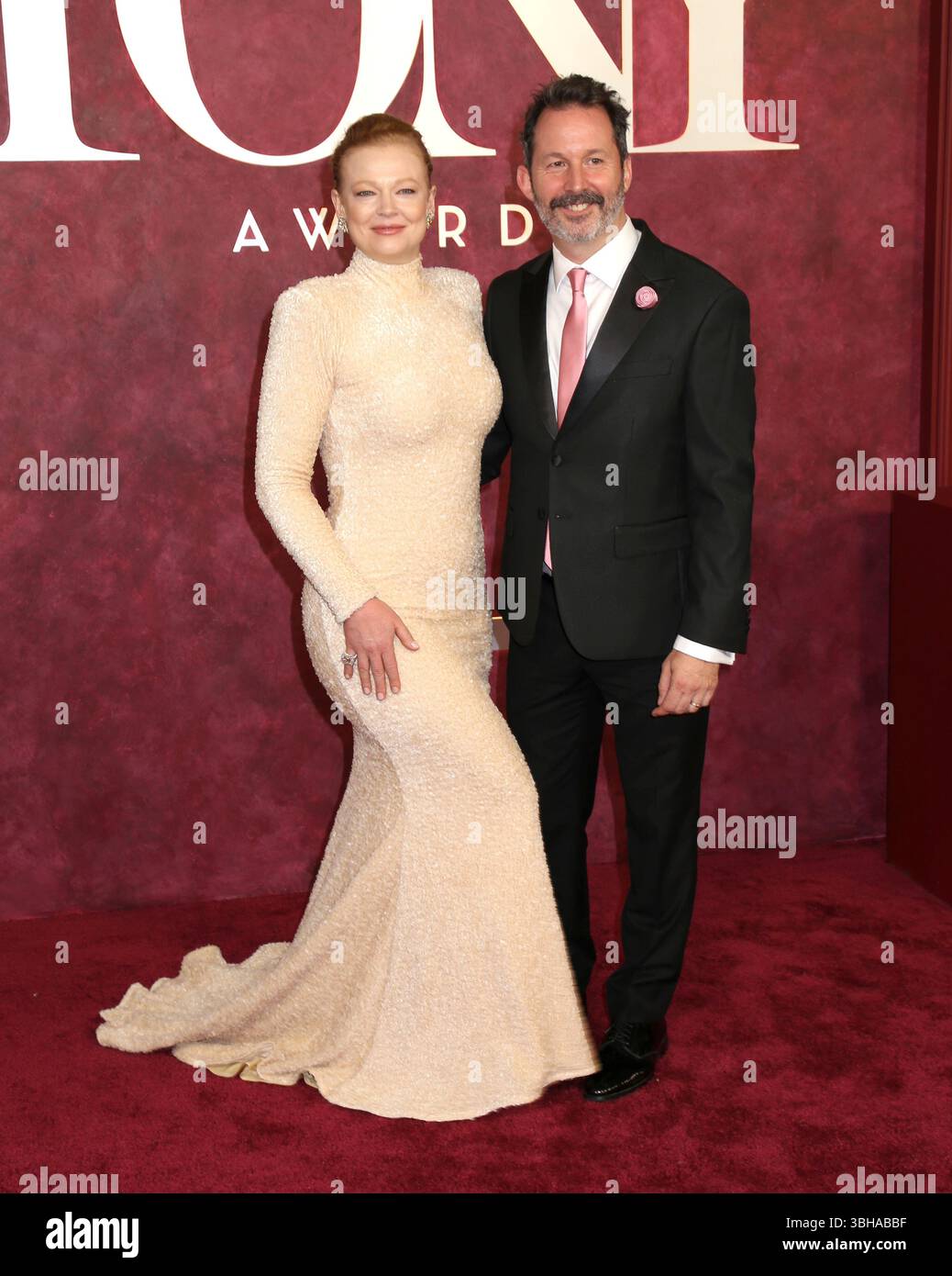 New York City, USA. 08th June, 2025. Sarah Snook and Dave Lawson ...