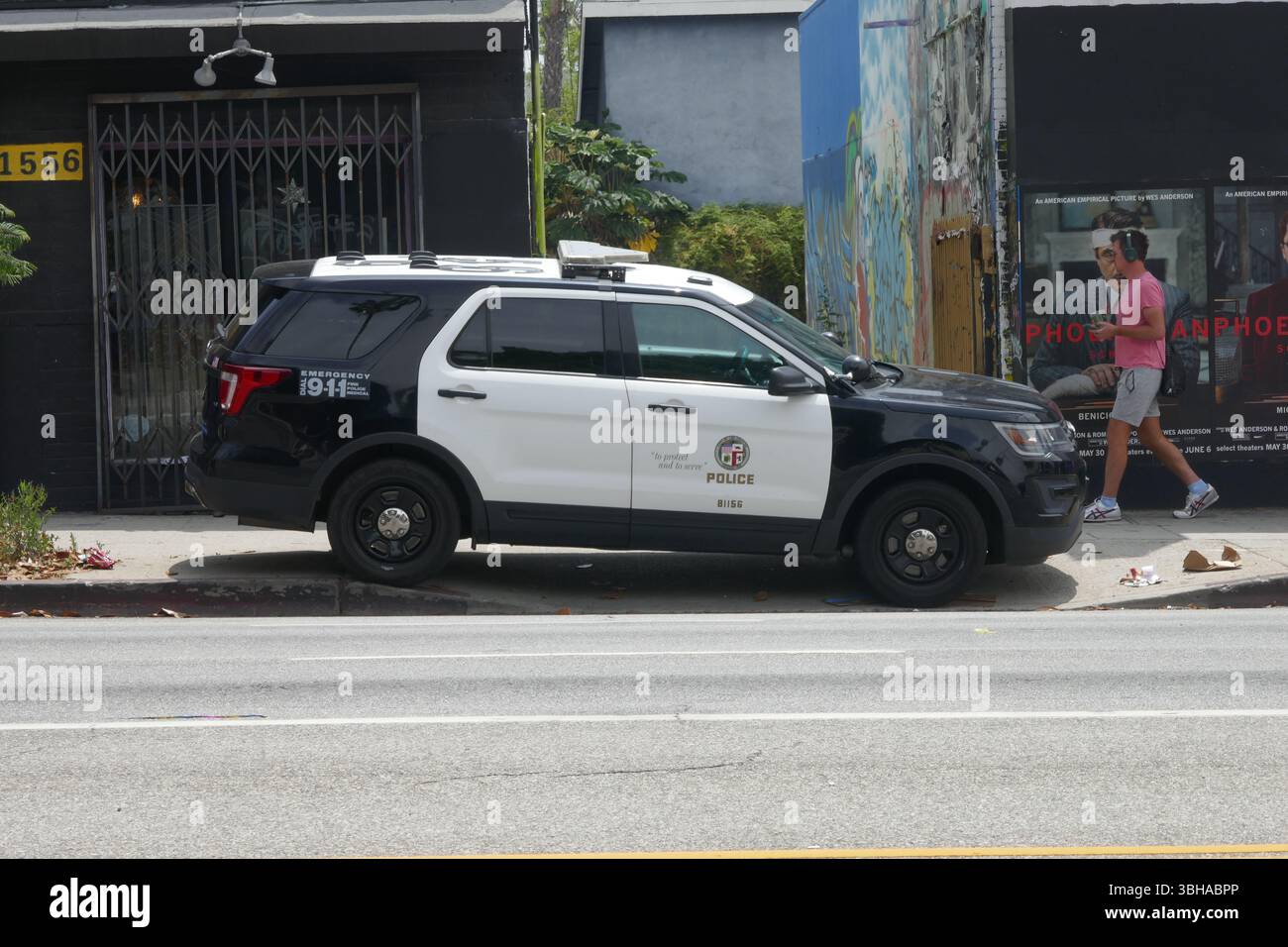 Los Angeles, California, USA 8th June 2025 LAPD Car at LA Pride Parade ...