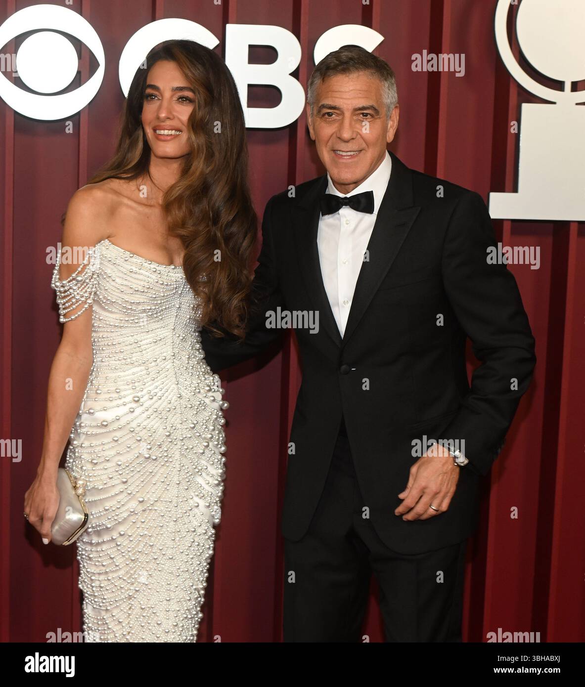 New York City, USA. 08th June, 2025. Amal Clooney and George Clooney ...