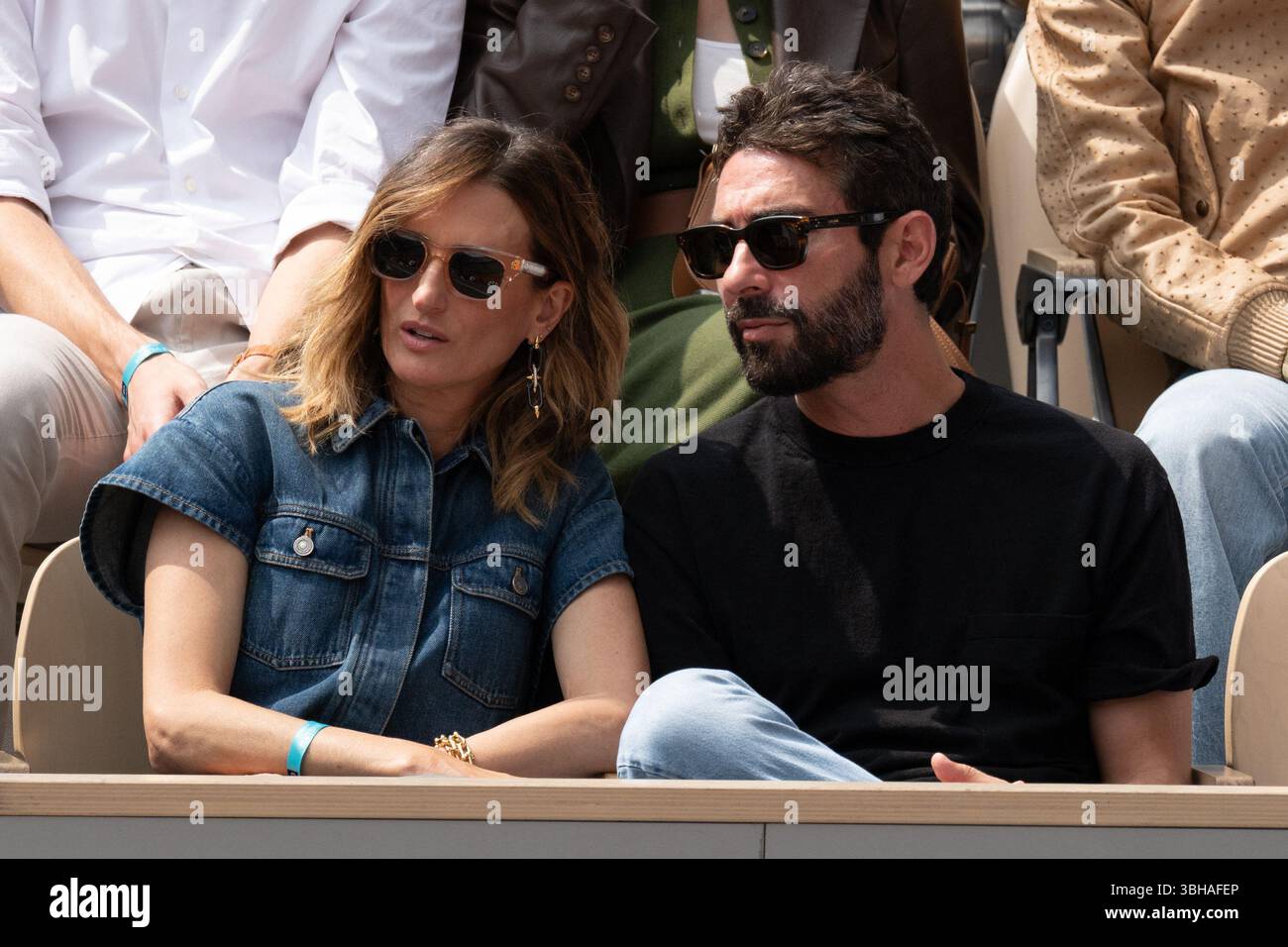 Paris, France. 08th June, 2025. Camille Cottin and Benjamin Mahon ...