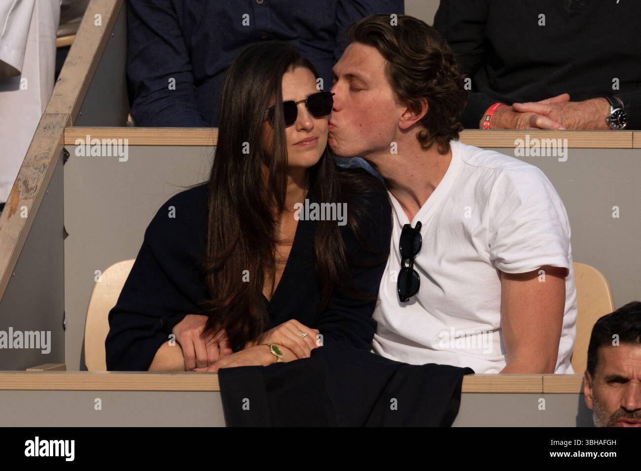 Paris, France. 08th June, 2025. Marisa Abela and Jamie Bogyo attend the ...