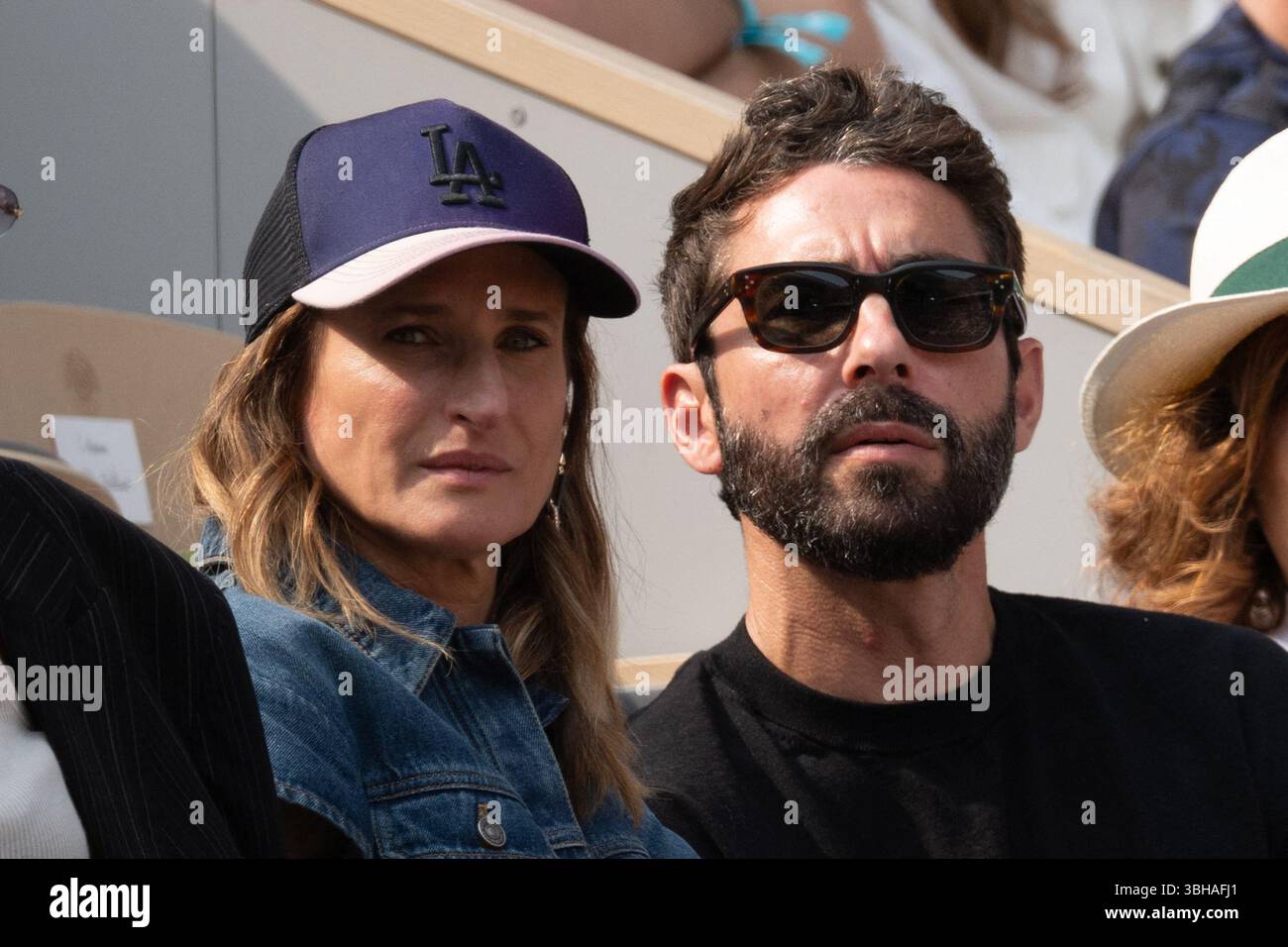 Paris, France. 08th June, 2025. Camille Cottin and Benjamin Mahon ...