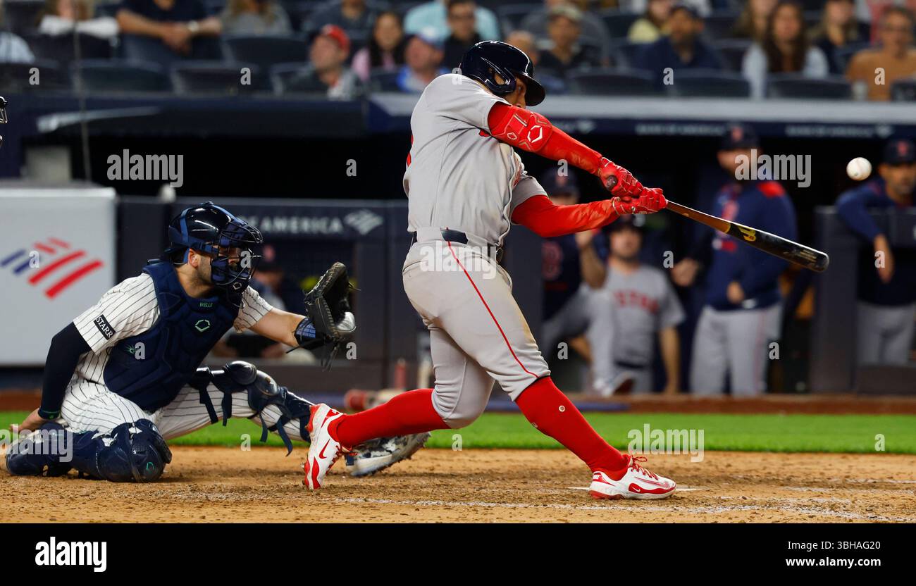Boston Red Sox's Abraham Toro hits a home during the eighth inning of a ...