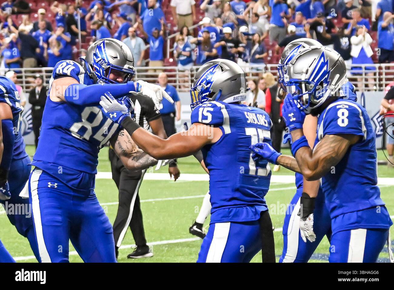 ST. LOUIS, MO - JUNE 08: St. Louis Battlehawks Running Back Jacob ...