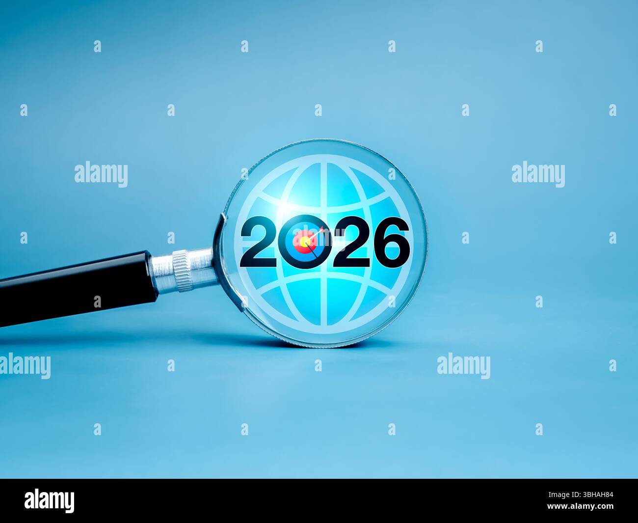 Happy new year 2026, business trend and automation technology concept ...