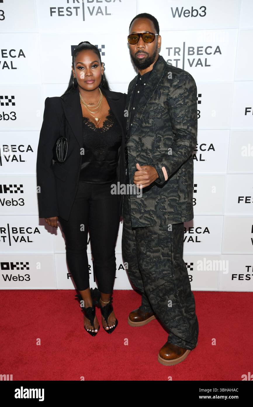 New York, USA. 08th June, 2025. Talani Rabb and Rza attend the "One ...