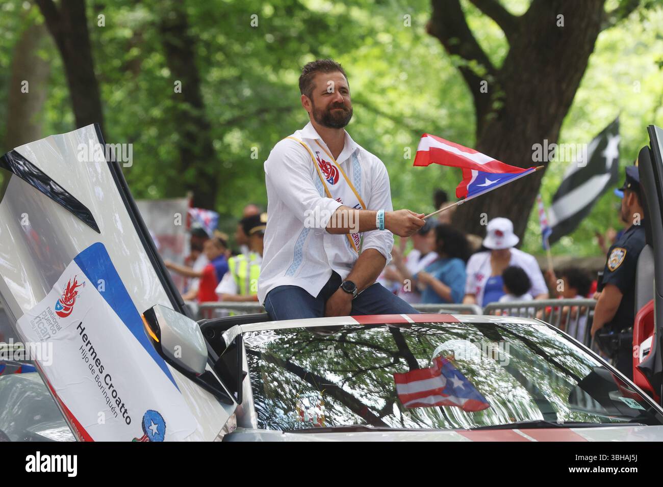 Hermes Croatto during the NYC Puerto Rican Day Parade 2025 in New York ...