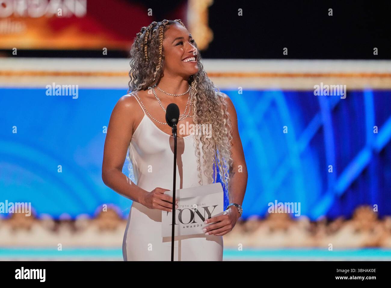 Ariana DeBose presents the award for best performance by an actor in a ...