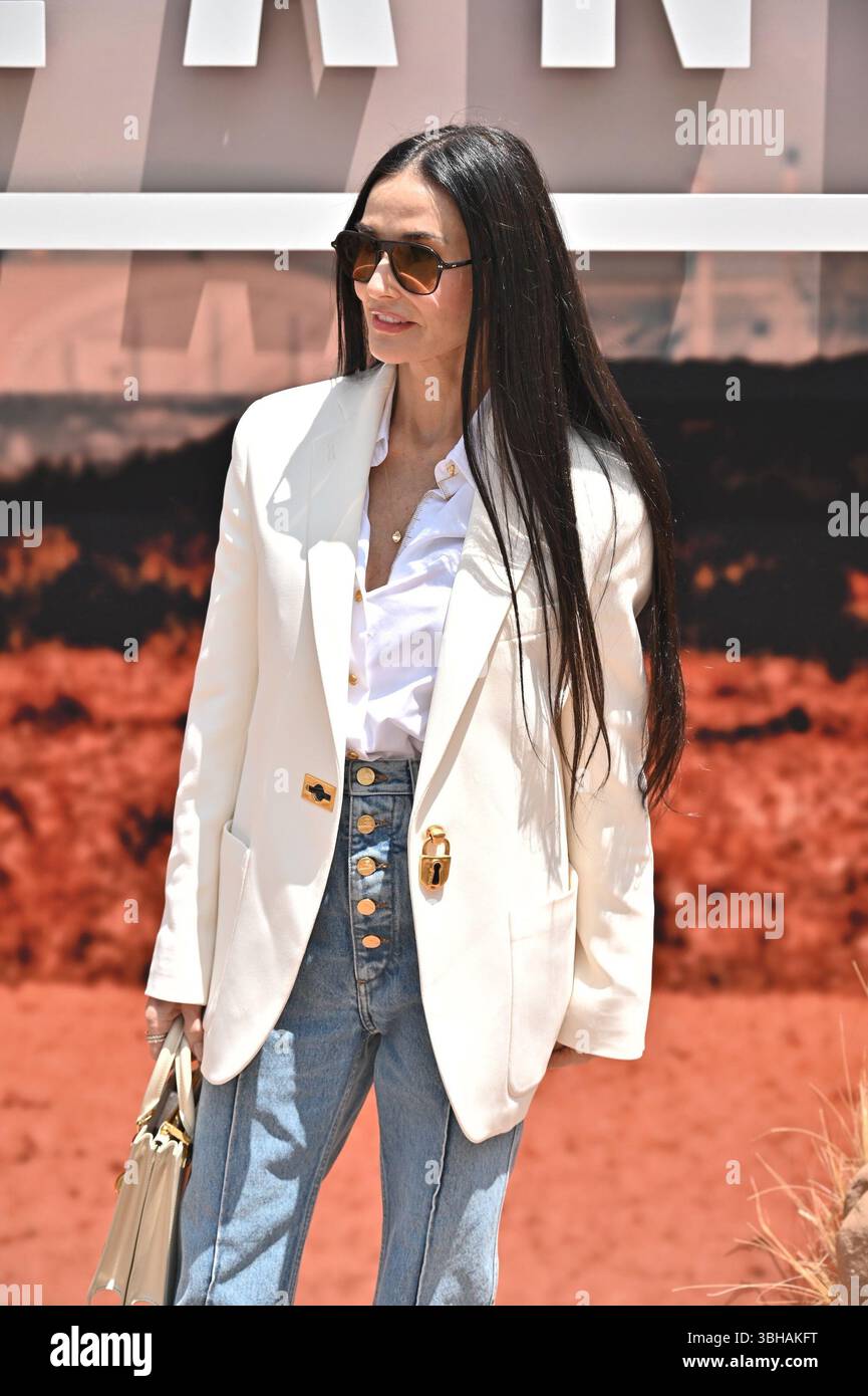 Ca. 08th June, 2025. Demi Moore at arrivals for Paramount LANDMAN Emmy FYC Screening, Saban ...