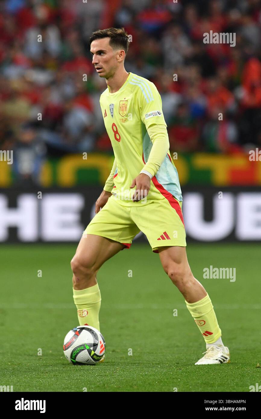 MUNICH, GERMANY - JUNE 8: Fabian Ruiz of Spain during the UEFA Nations ...