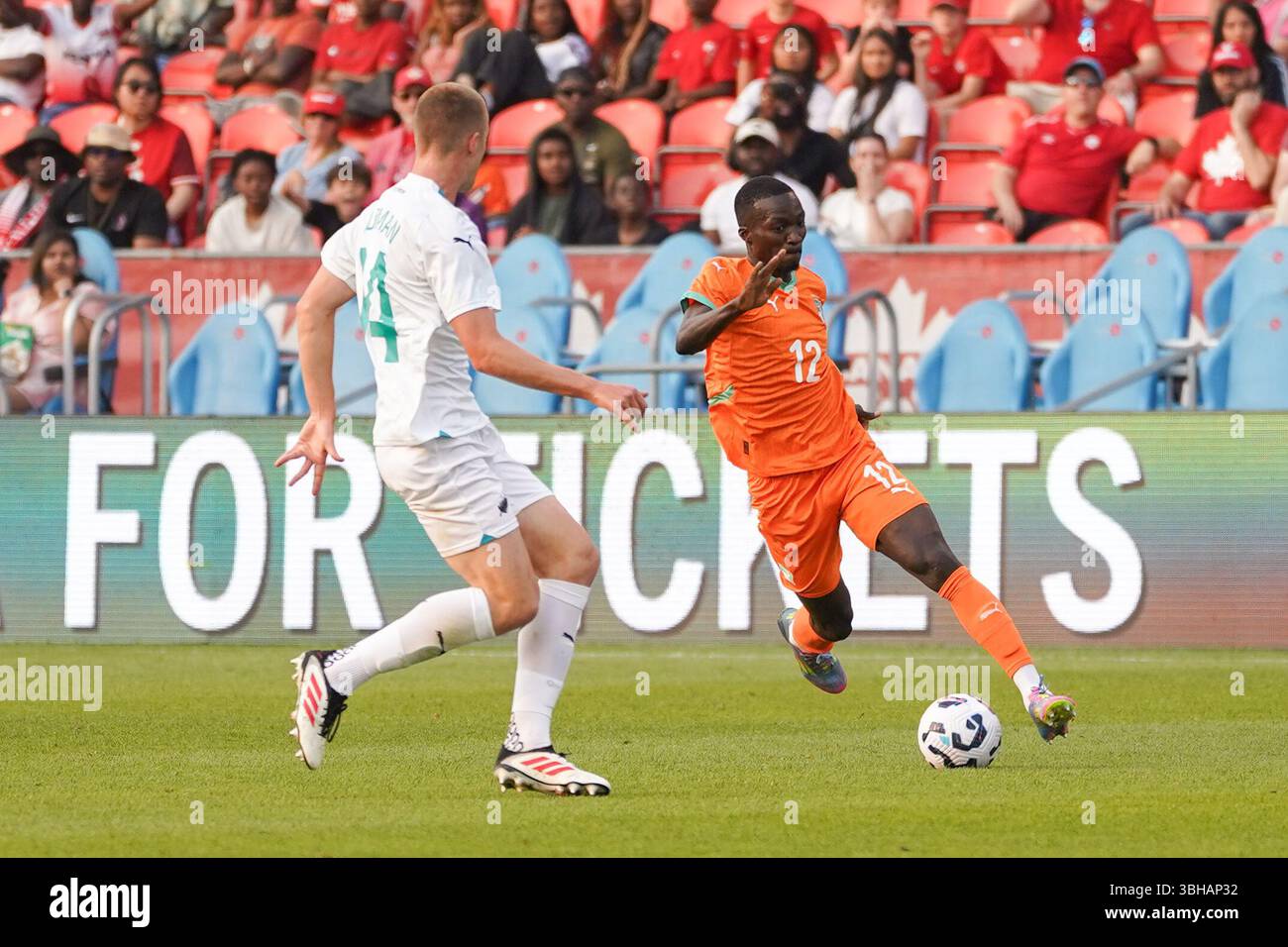 Toronto, Canada. 07th June, 2025. Mohamed Diomande #12 of Côte D'Ivoire ...