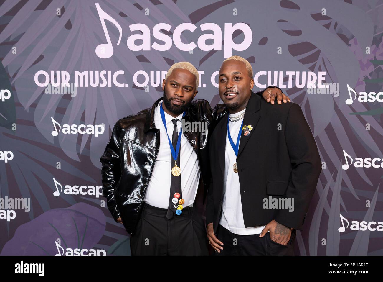 Darius Logan and Dominique Logan attend the arrivals of the ASCAP ...