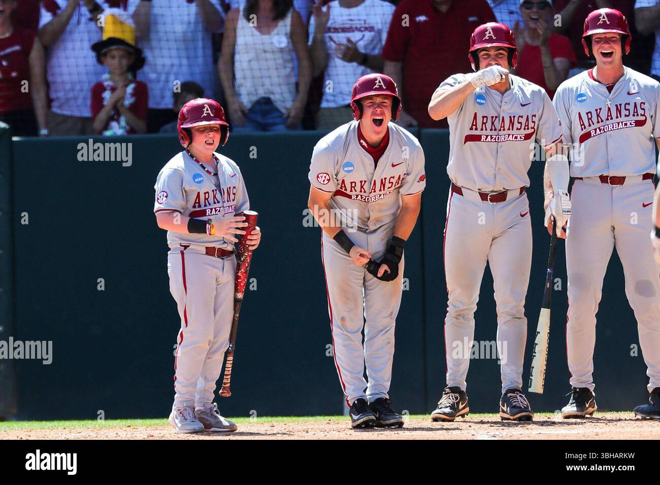 June 8, 2025: The bat boy, Charles Davalan (24), Ryder Helfrick (27 ...