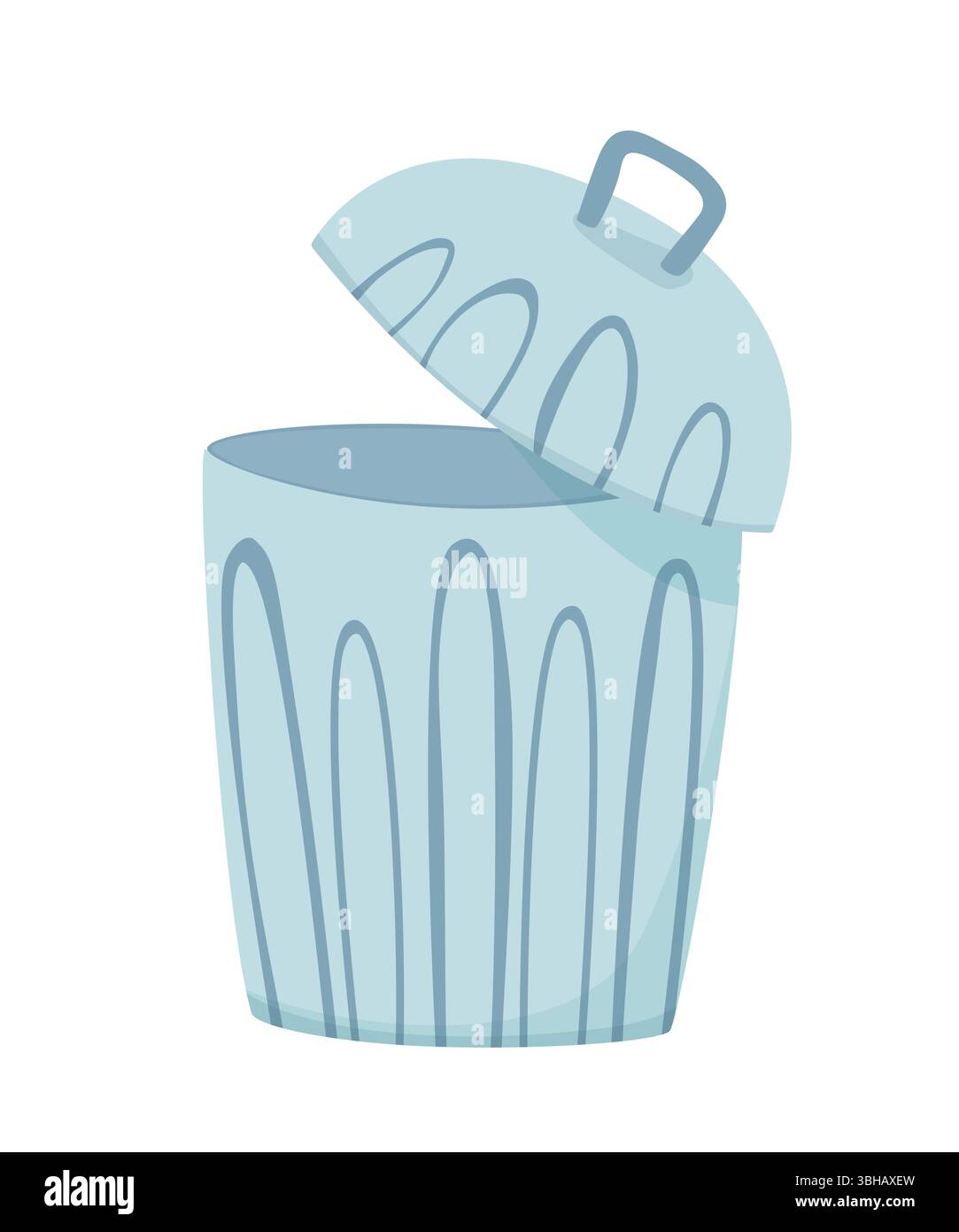 Plastic rubbish bin on Stock Vector Images - Alamy