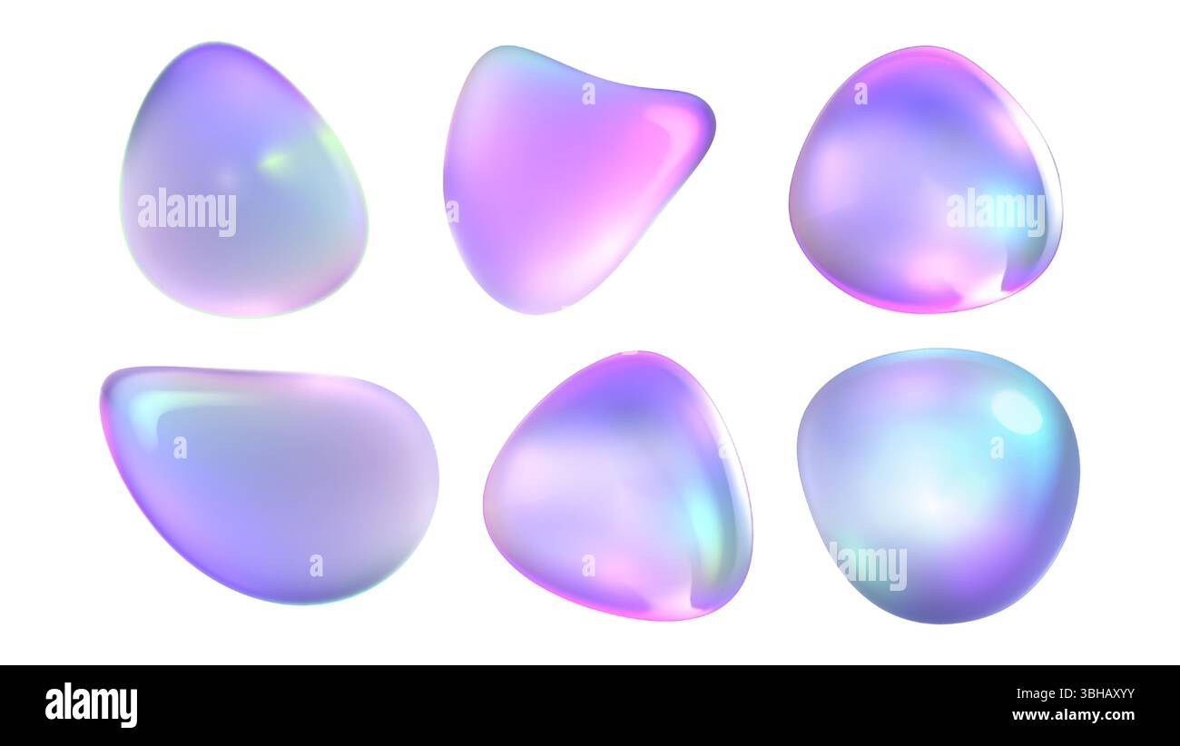 Holographic texture in blue Cut Out Stock Images & Pictures - Alamy