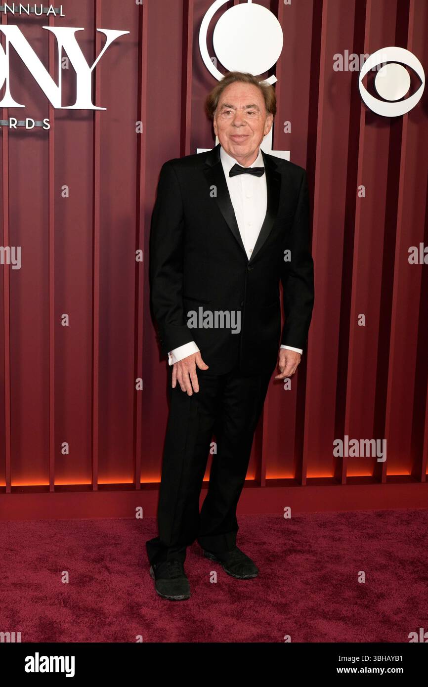 New York City, Sunday, June 8, 2025. Andrew Lloyd Weber during the 2025 Tony Awards, held at ...
