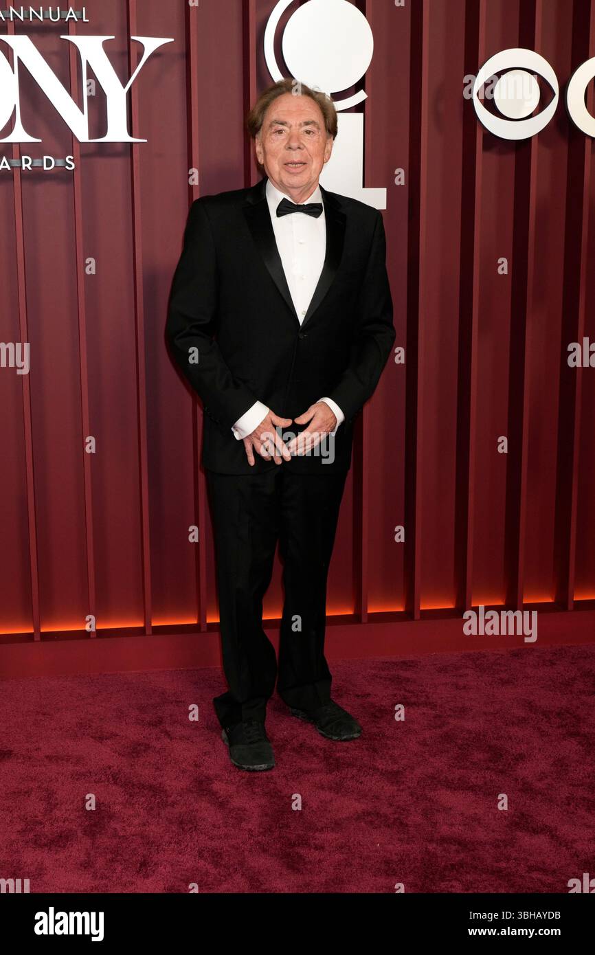 New York City, Sunday, June 8, 2025. Andrew Lloyd Weber during the 2025 Tony Awards, held at ...
