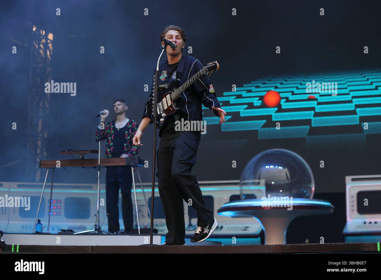 Dave Bayley from the band Glass Animals performs during the Governors ...
