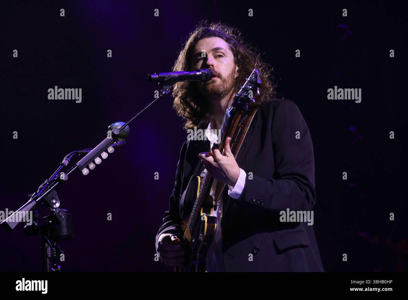 Hozier performs during the Governors Ball Music Festival on Sunday ...
