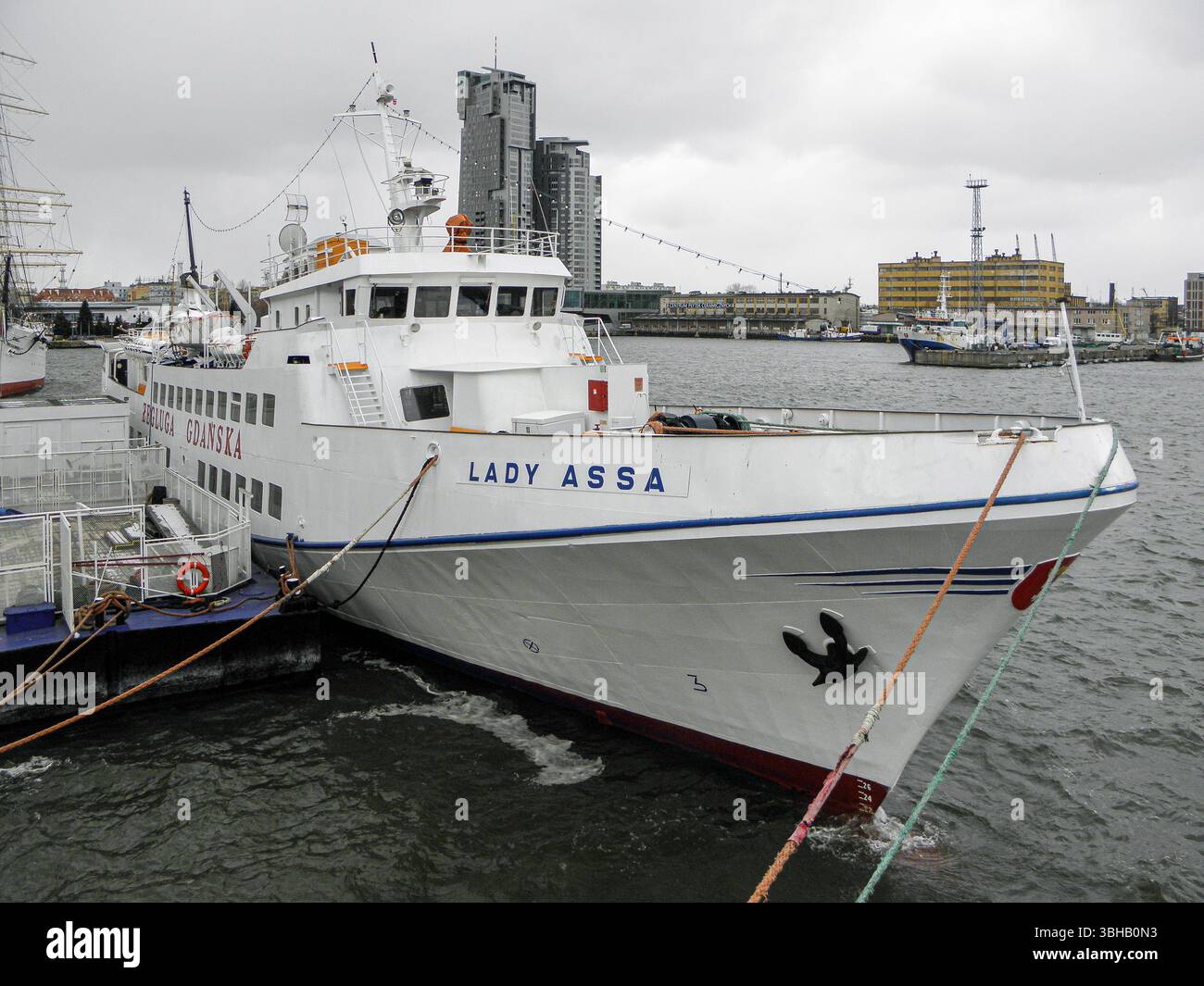 Passenger ferry LADY ASSA in Gdynia, Poland (now German ferry FAIR LADY ...