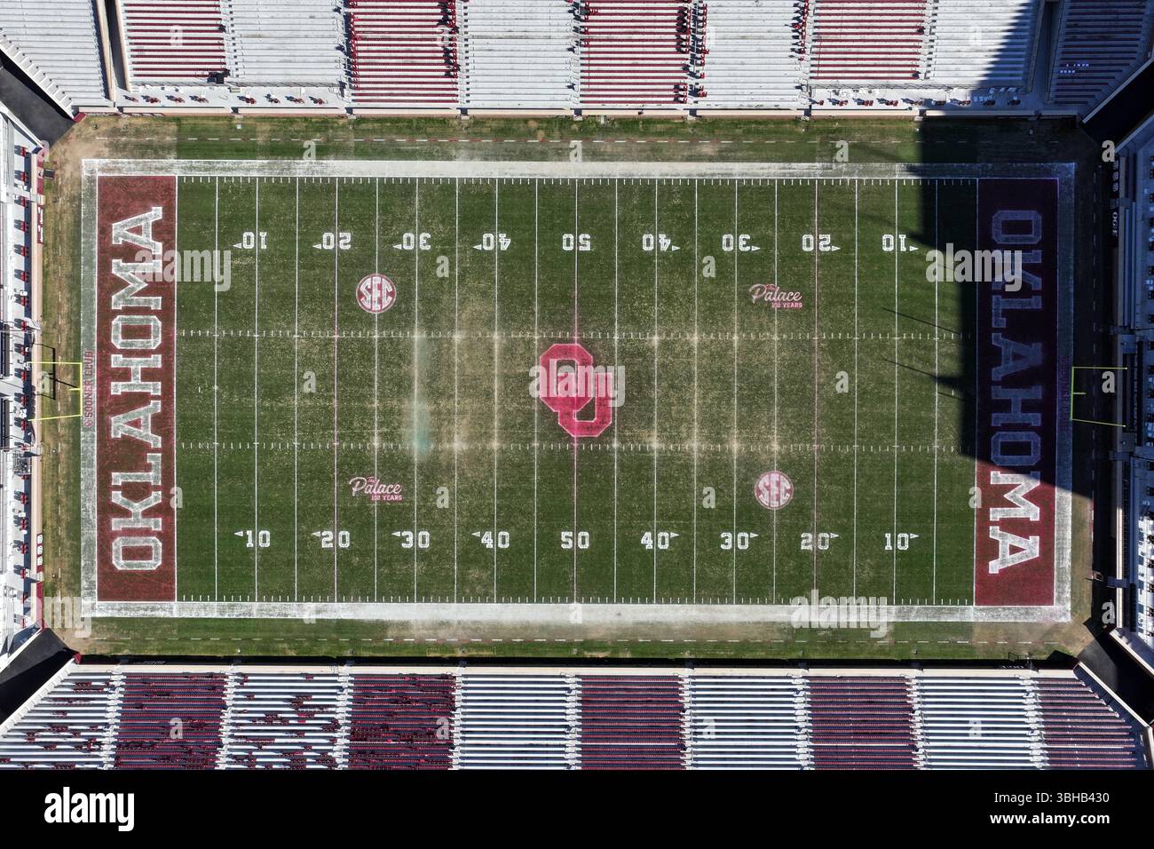 The Oklahoma Sooners and the Southeastern Conference (SEC) logos on the ...